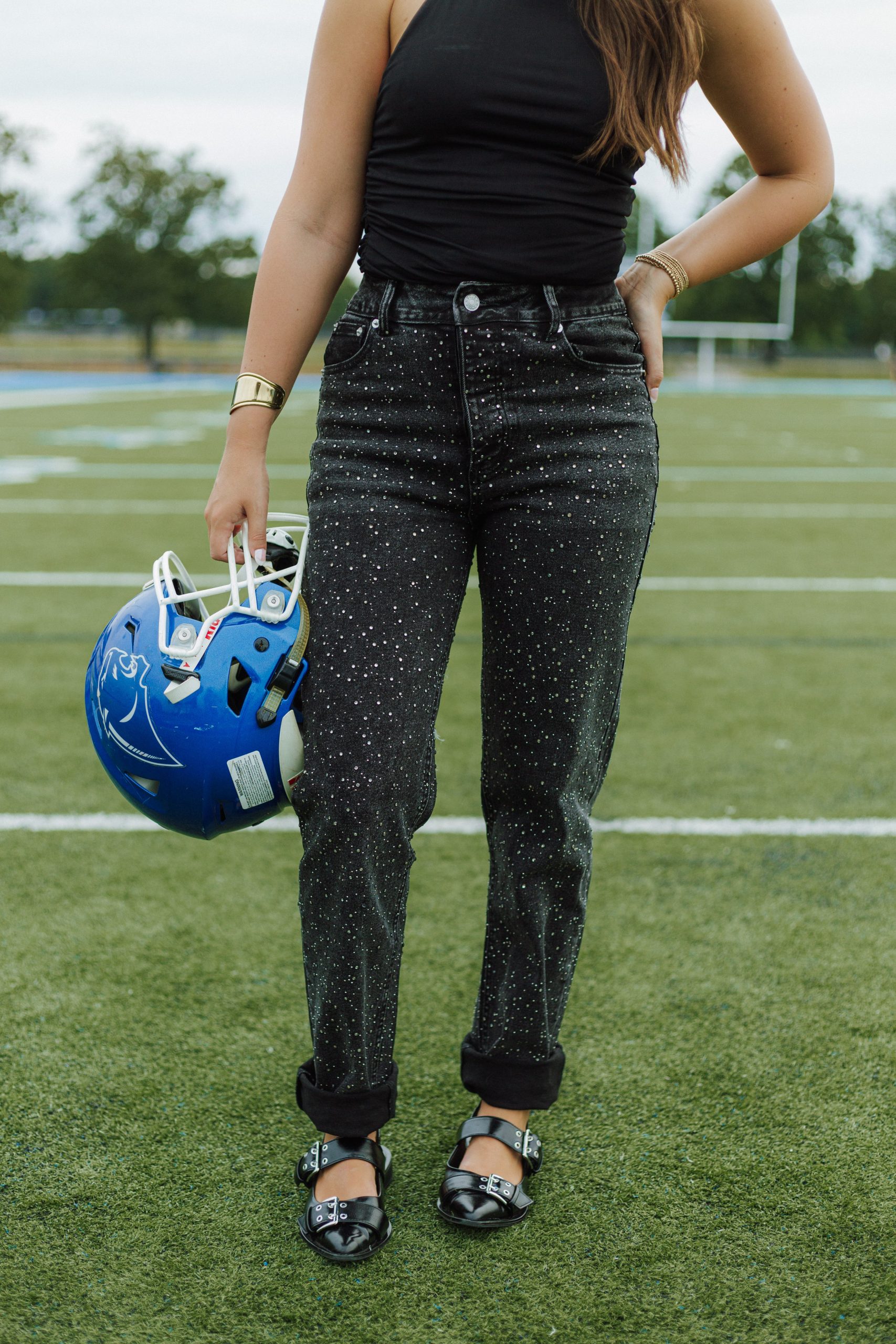 Scattered Studded Jeans | Rebel & Bolt